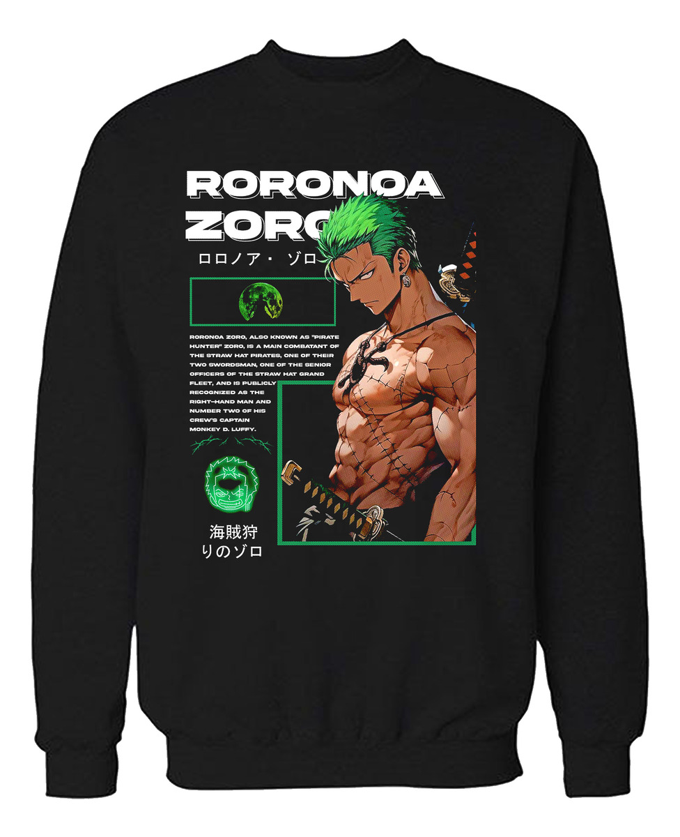 Buzo Roronoa Zoro One Piece 02 Memoestampados