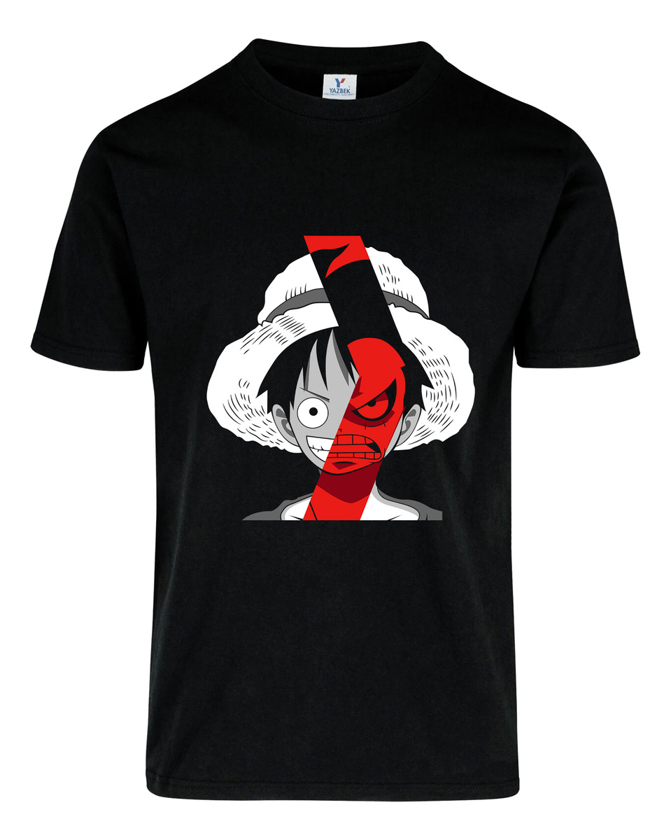 Remera: One Piece Face Red Memoestampados