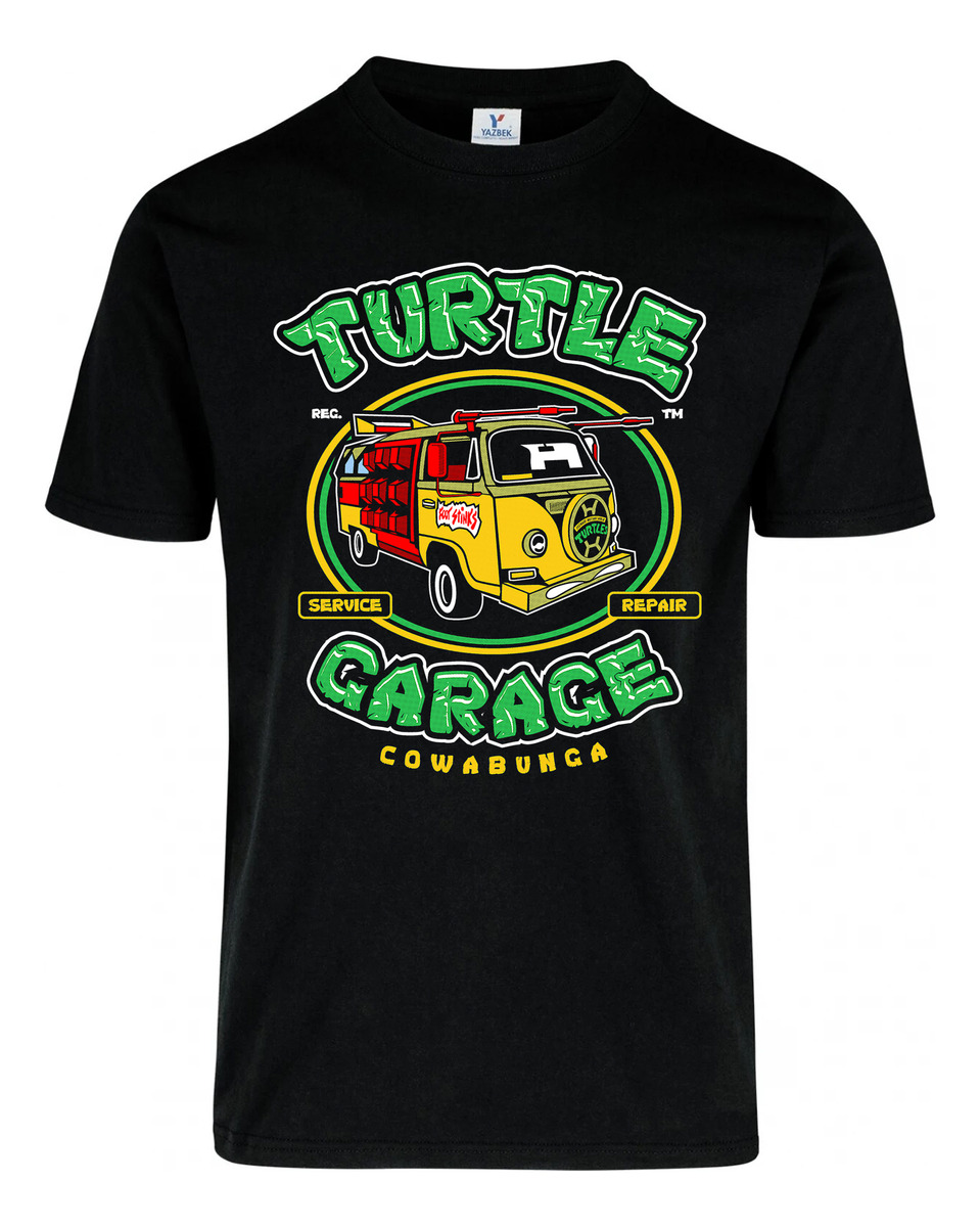 Remera: Turtle Garage Memoestampados
