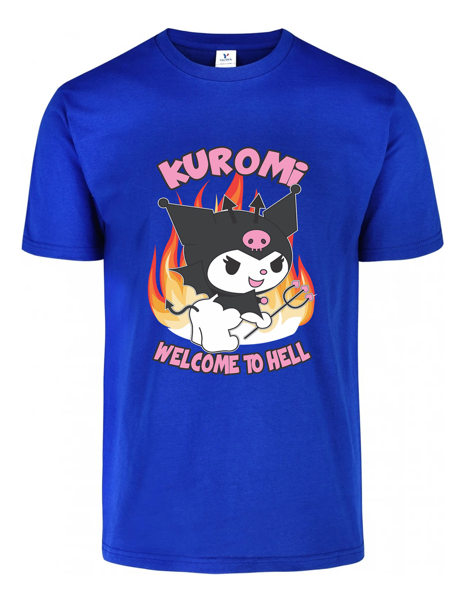 Remera: Kuromi Welcome To Hell Memoestampados