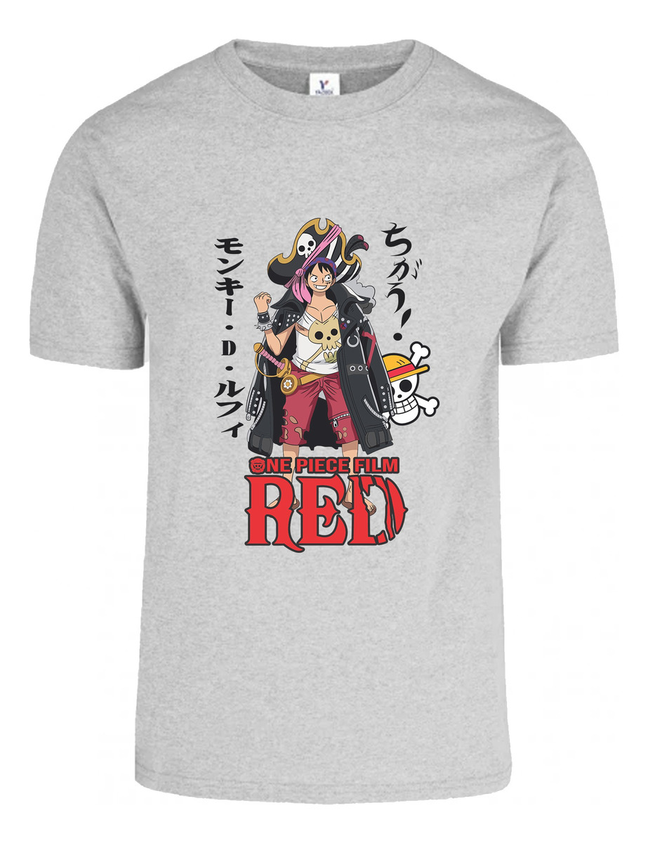 Remera: One Piece Red Memoestampados