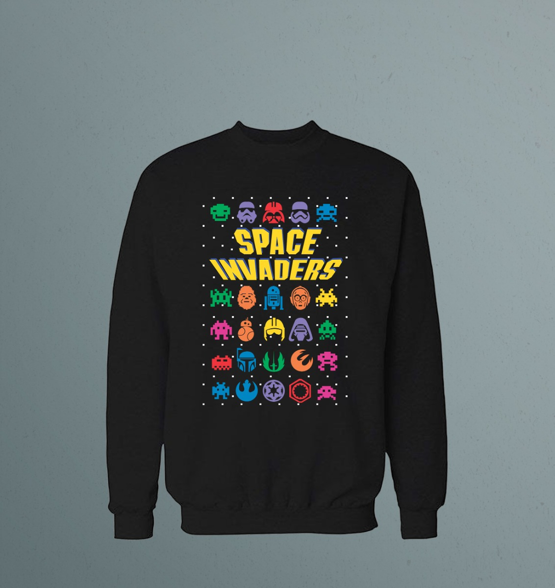 Buzo Space Invaders Star Wars Memoestampados