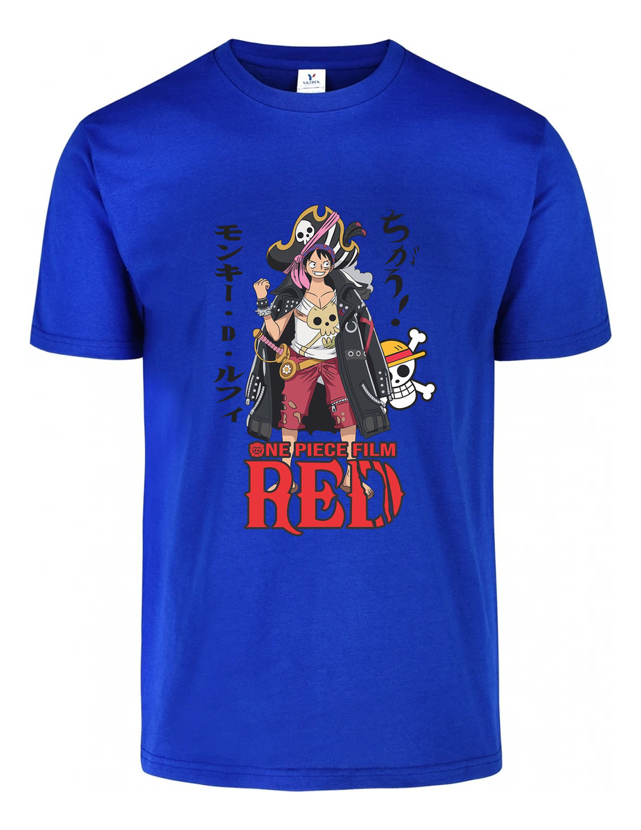 Remera: One Piece Red Memoestampados