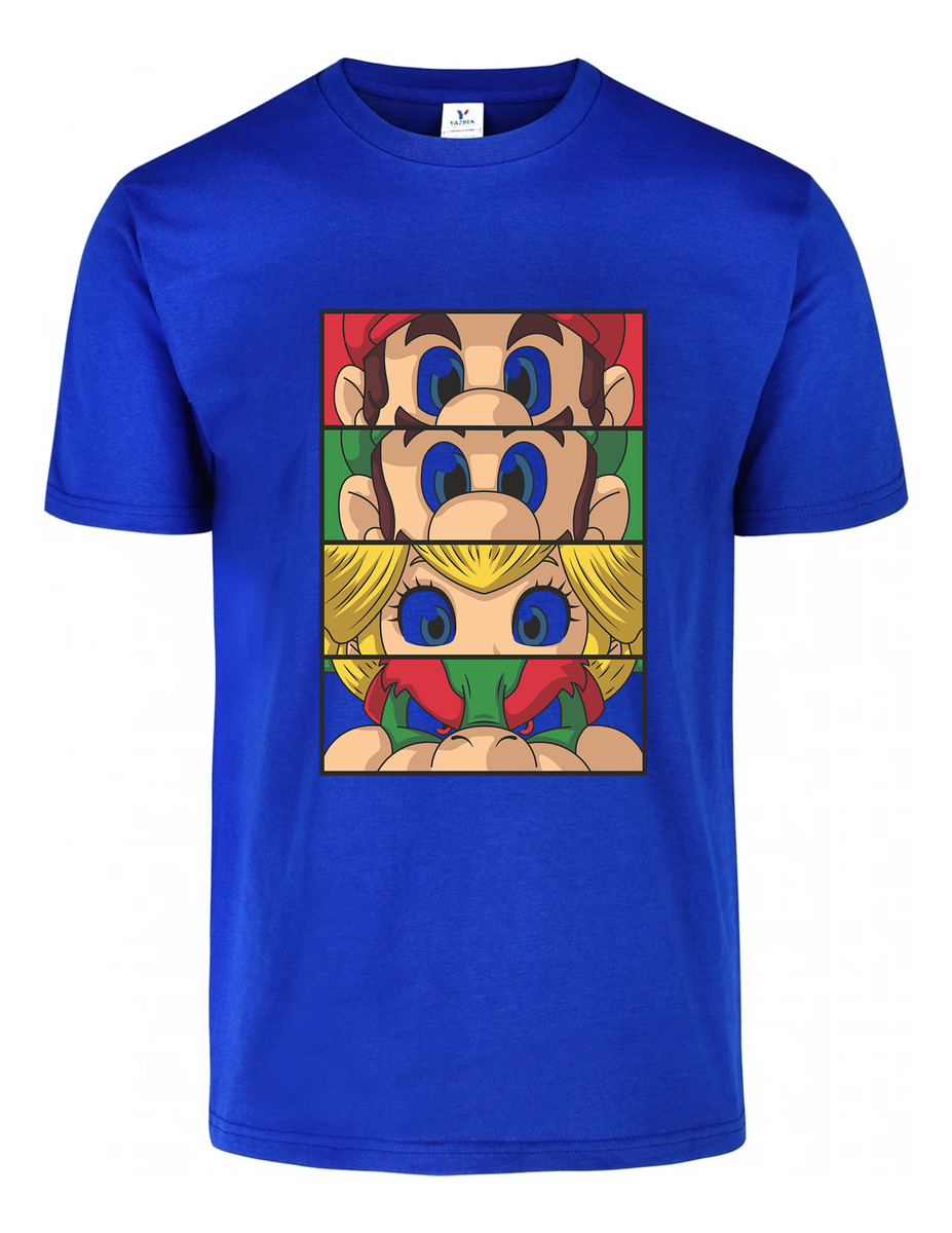 Remera Mario Y Sus Amigos Memoestampados