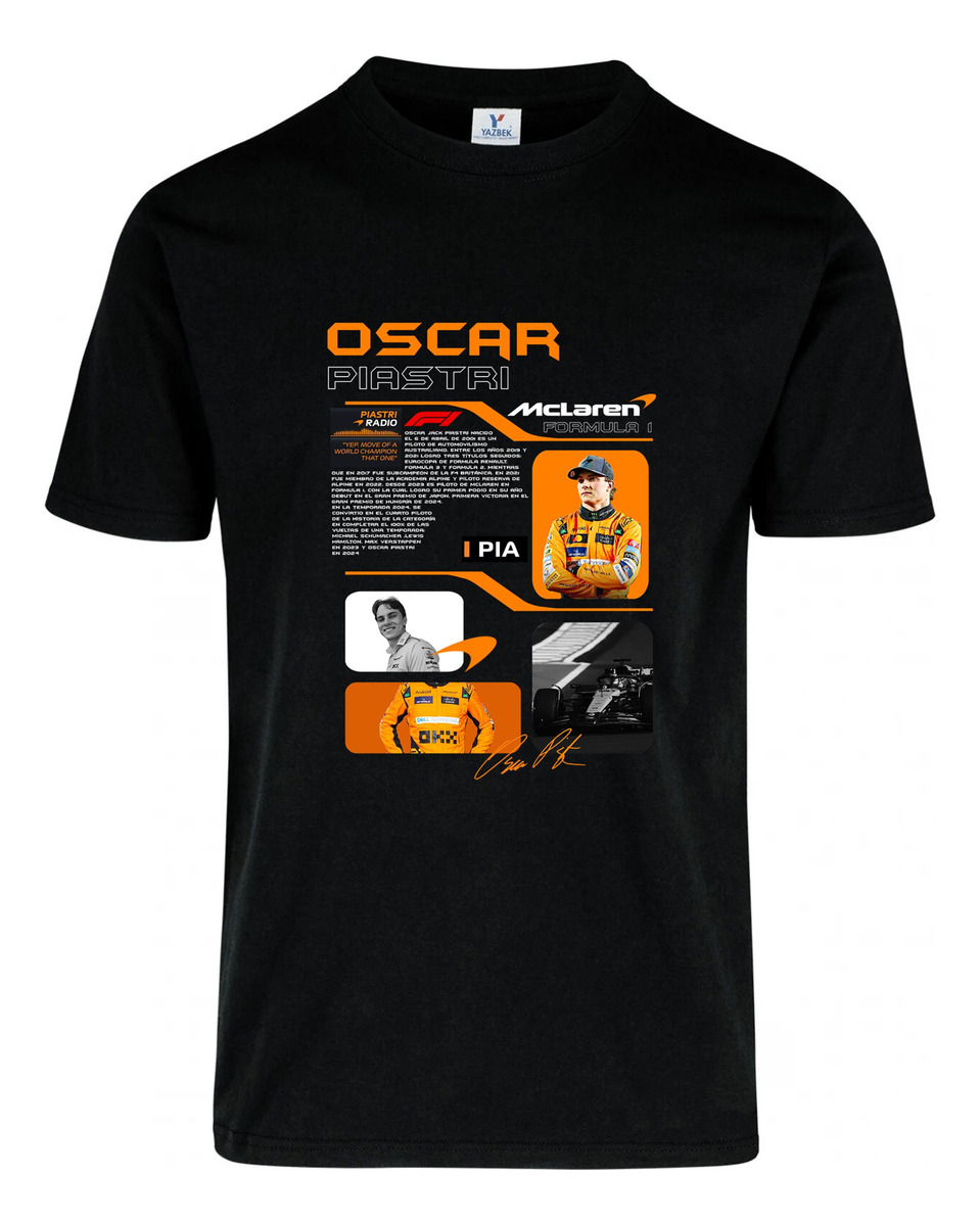 Remera: F1 Oscar Piastry Mclaren Memoestampados