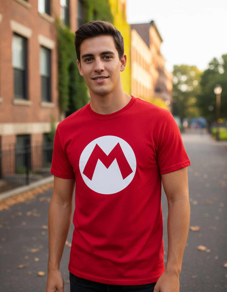 Remera Mario Bros Logo, Estampadas, Memoestampados!niño